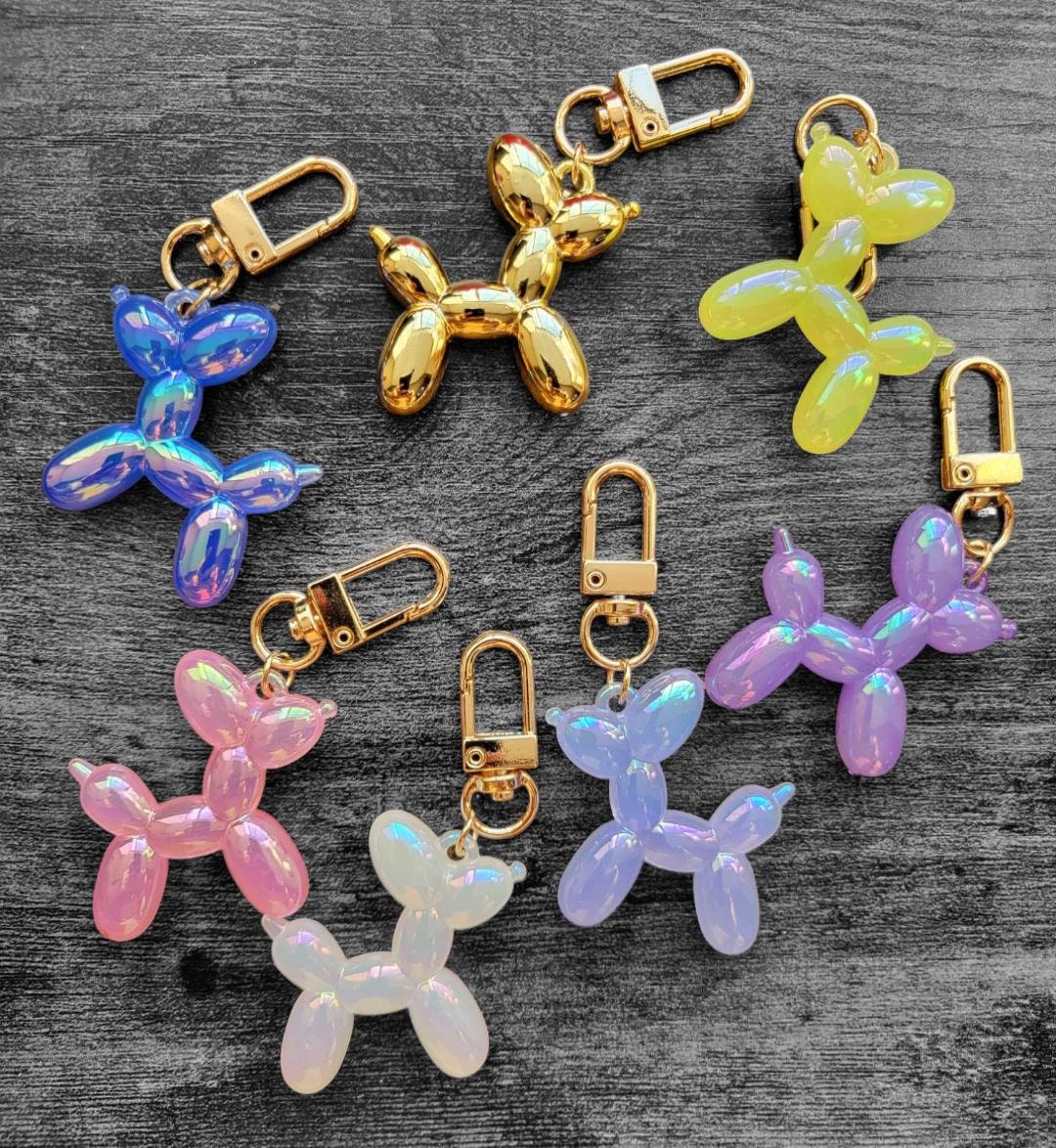 Balloon Dog Keychain Pendant, Balloon Dog Key Chain, Balloon Animal ...