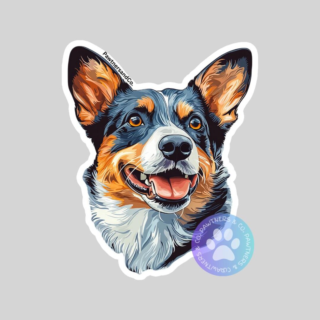 Heeler Sticker, Sticker Gift, Cute Stickers, Animal Decals, MacBook ...