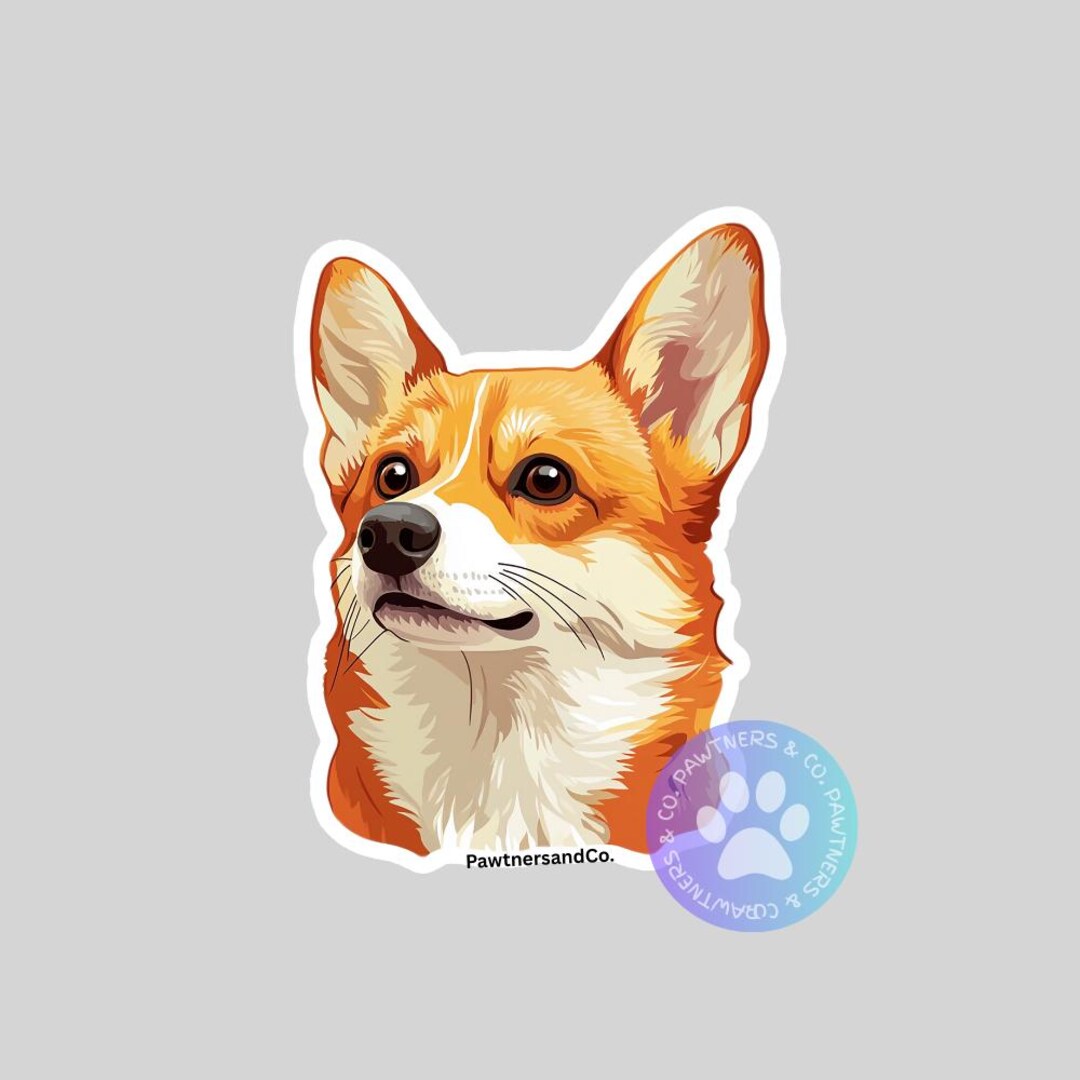 Mini Foxie Sticker, Sticker Gift, Cute Stickers, Animal Decals, MacBook ...