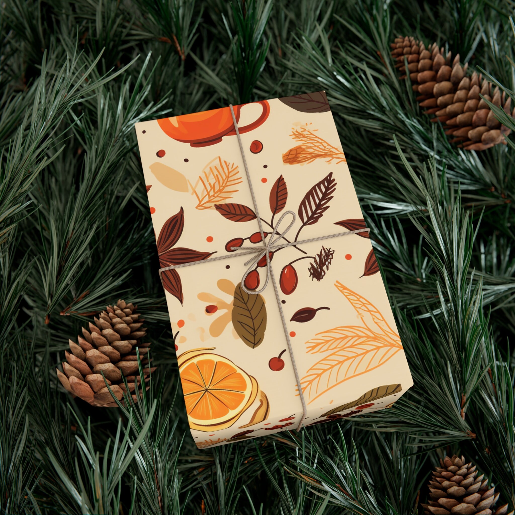 Autumn Elegance Thanksgiving Wrapping Paper sold by Adamastor Studio ...