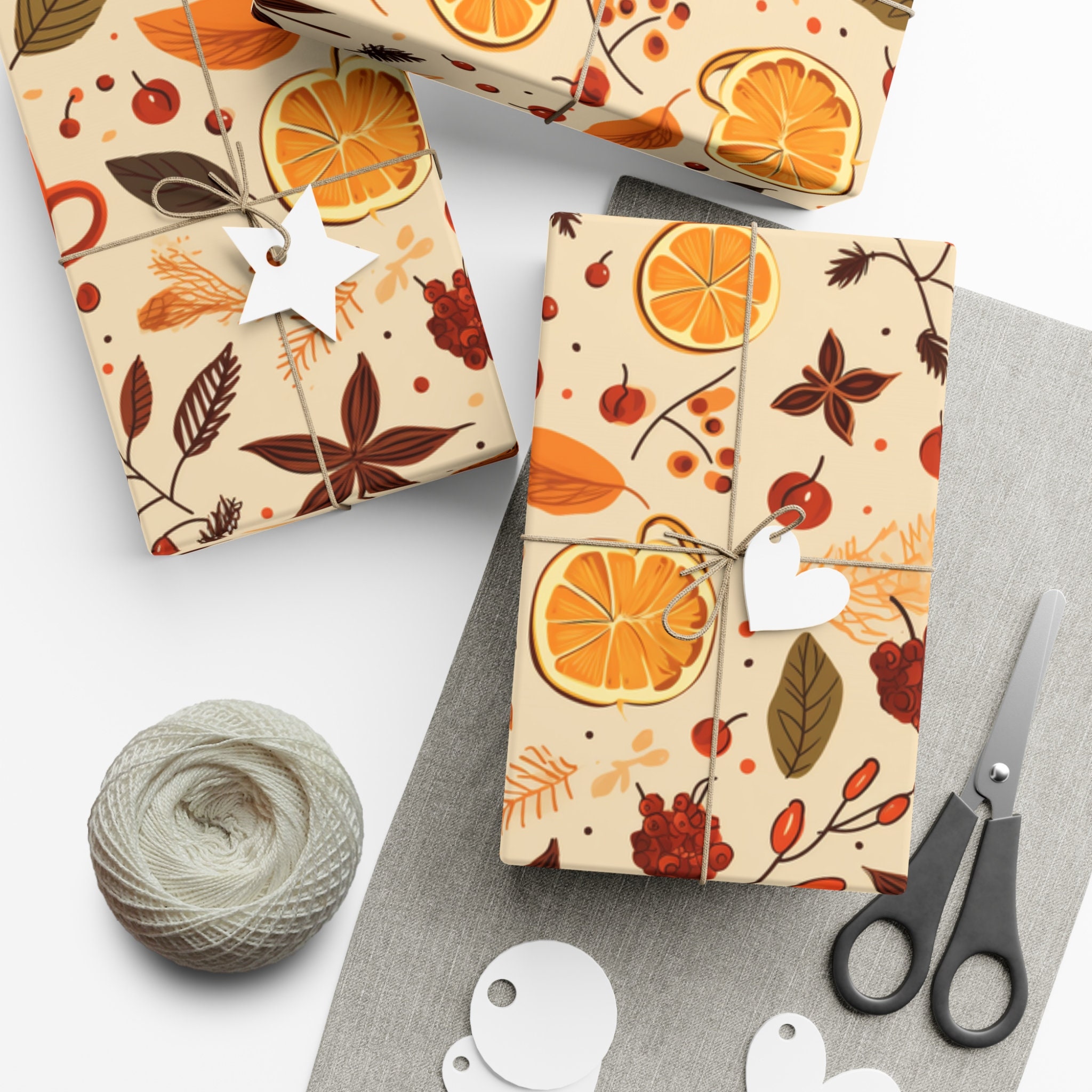Autumn Elegance Thanksgiving Wrapping Paper sold by Adamastor Studio ...