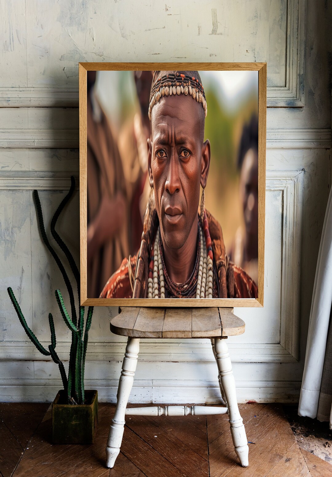 African Tribesmen Portrait - Etsy
