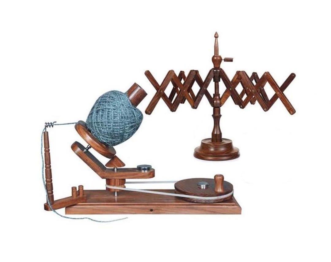 Displayex India Handmade Beachwood Yarn Swift And Ball Winder Combo ...