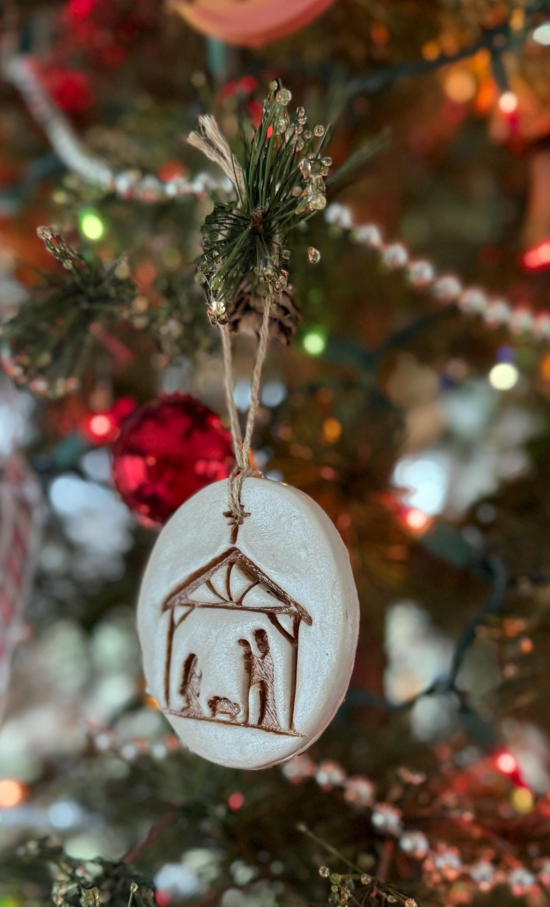 Nativity Handmade Polymer Clay Christmas Ornament - Etsy