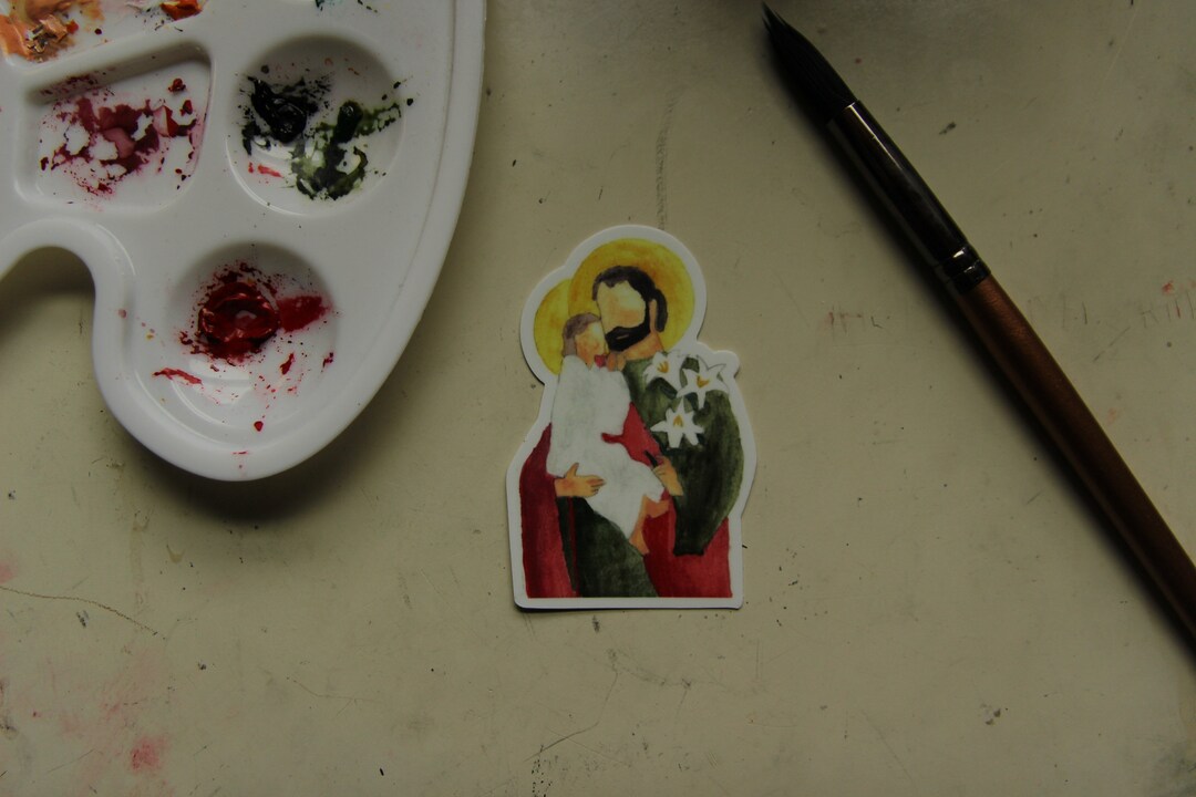 Saint Joseph Waterproof 3" Sticker Catholic Gift - Etsy