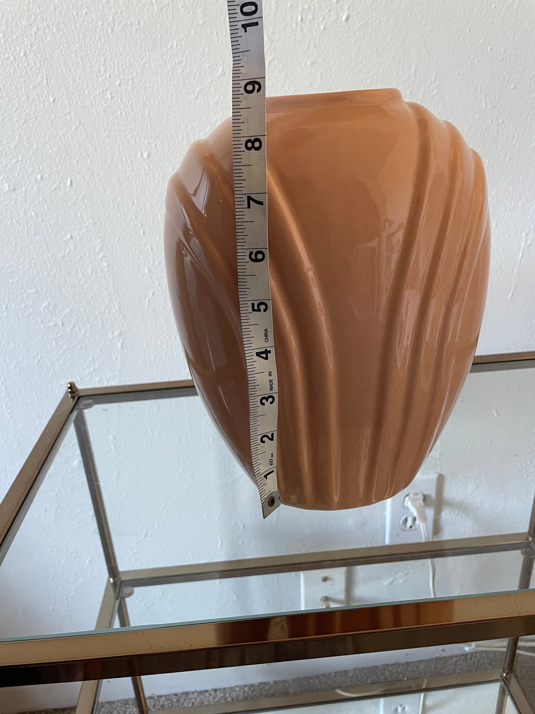 Vintage Peach Vase - Etsy