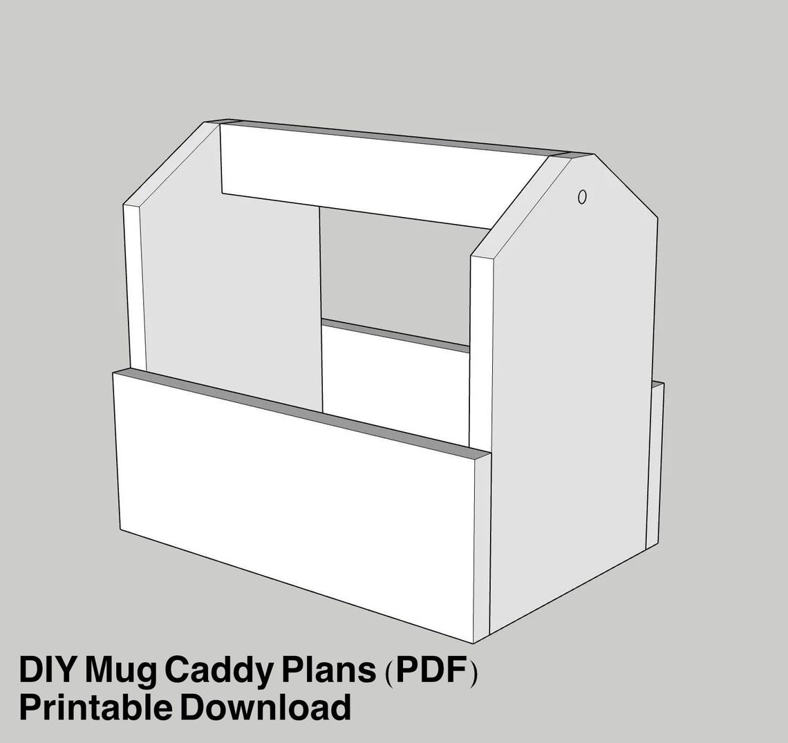 DIY Wood Caddy Plans (PDF Download) - Etsy
