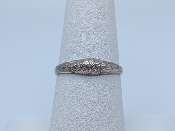 Sterling Silver Etched Design Ring. Vintage Sterling … - Gem