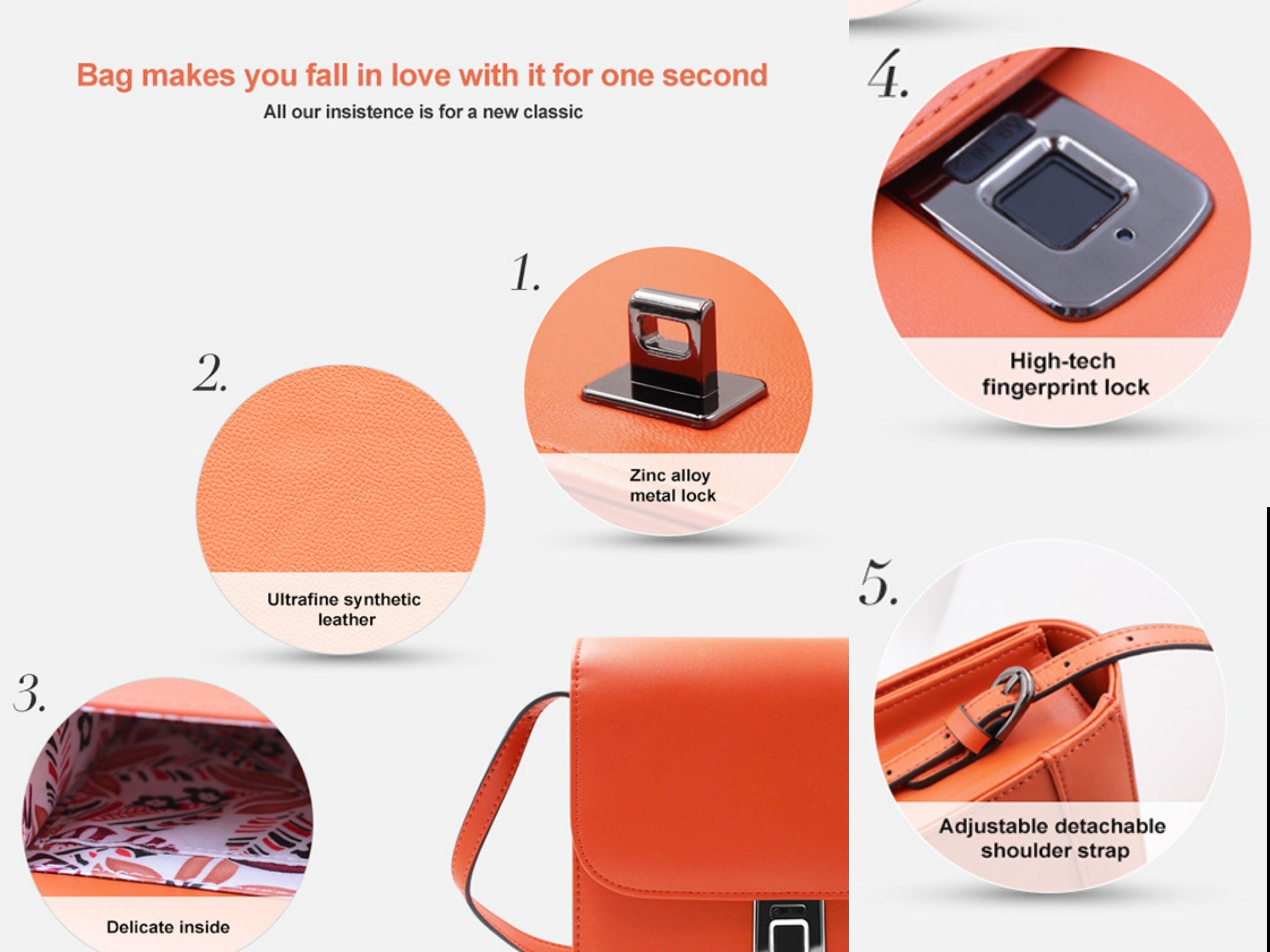 Customized Vintage Digital Fingerprint Lock Antitheft Handbag - Etsy