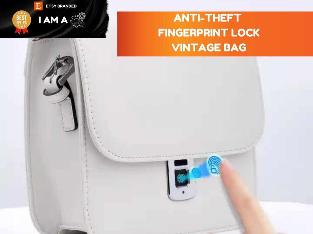 Customized Vintage Digital Fingerprint Lock Antitheft Handbag for Women ...