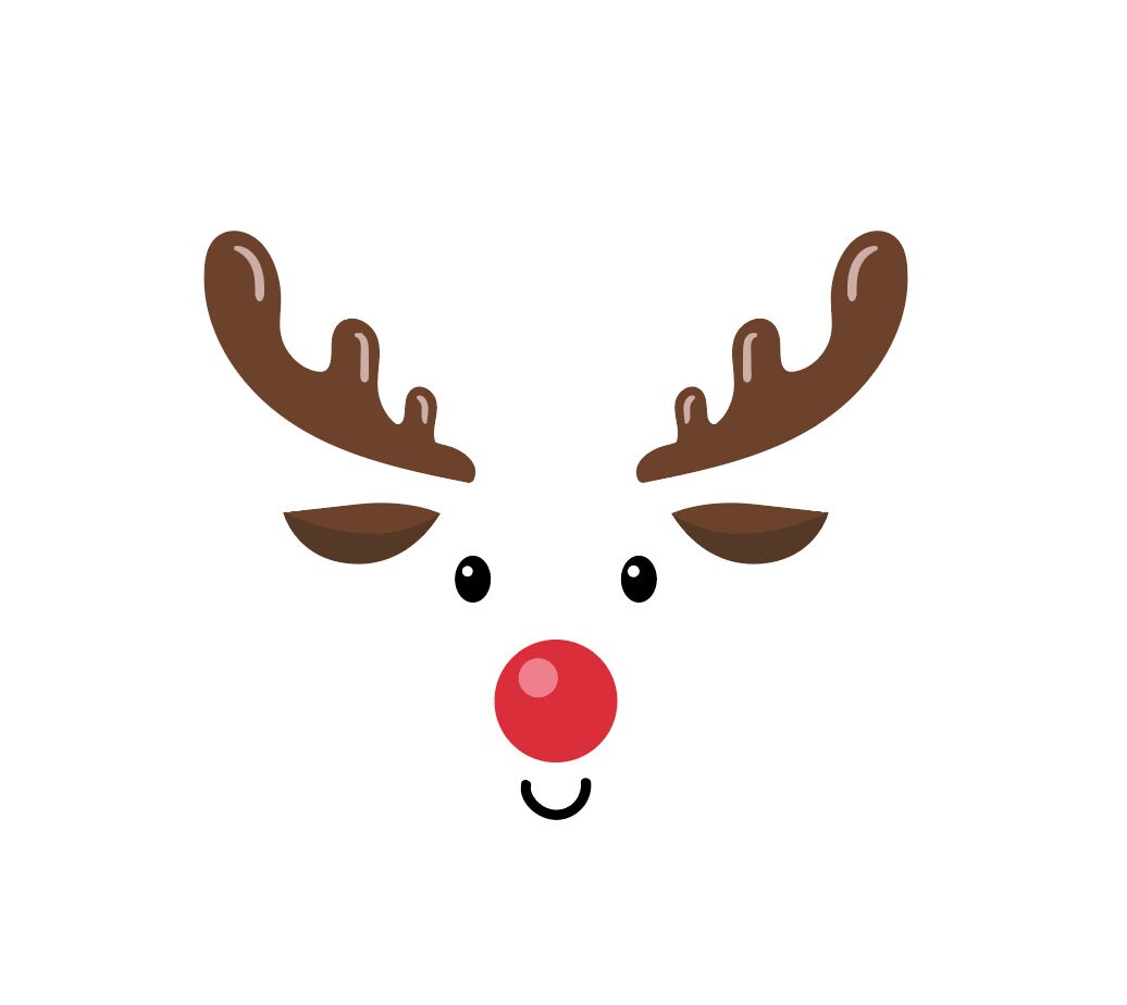 Cara de reno SVG / Rudolph SVG / Renos PNG / Reno fresco / Clipart de ...