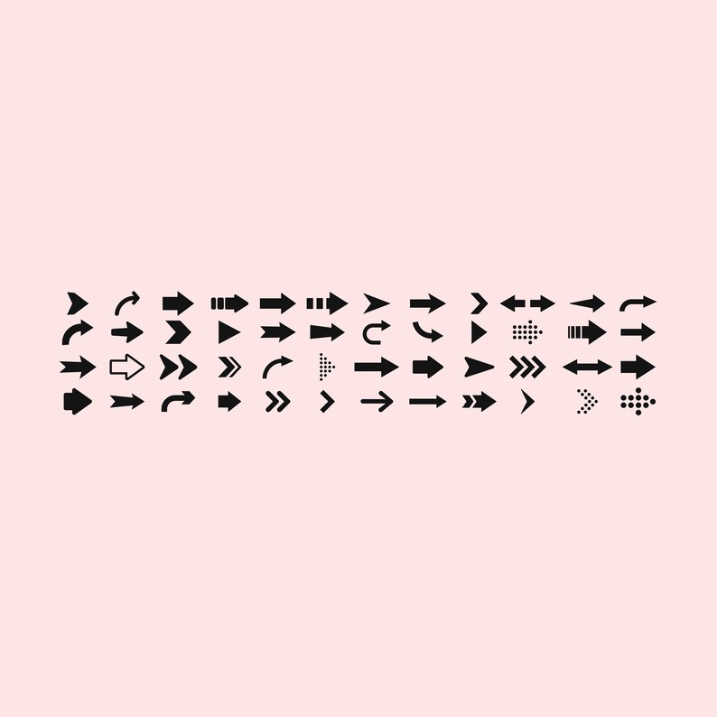 Arrow Template Images | 48 High Quality Template SVG File | Hand Drawn ...