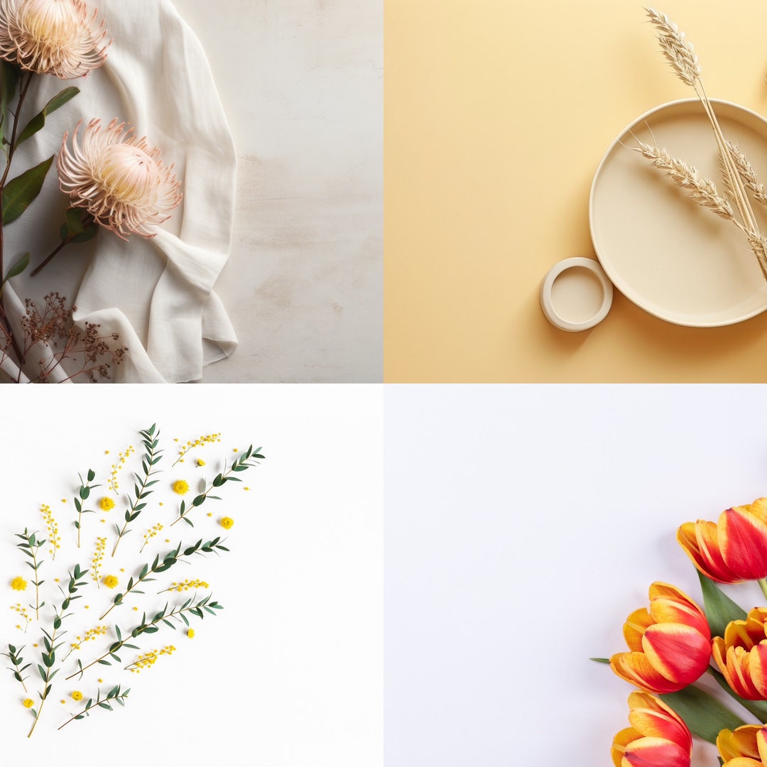 36 X Blank Minimalist Flat Lay Mockup Bundle | Add Your Own Products ...