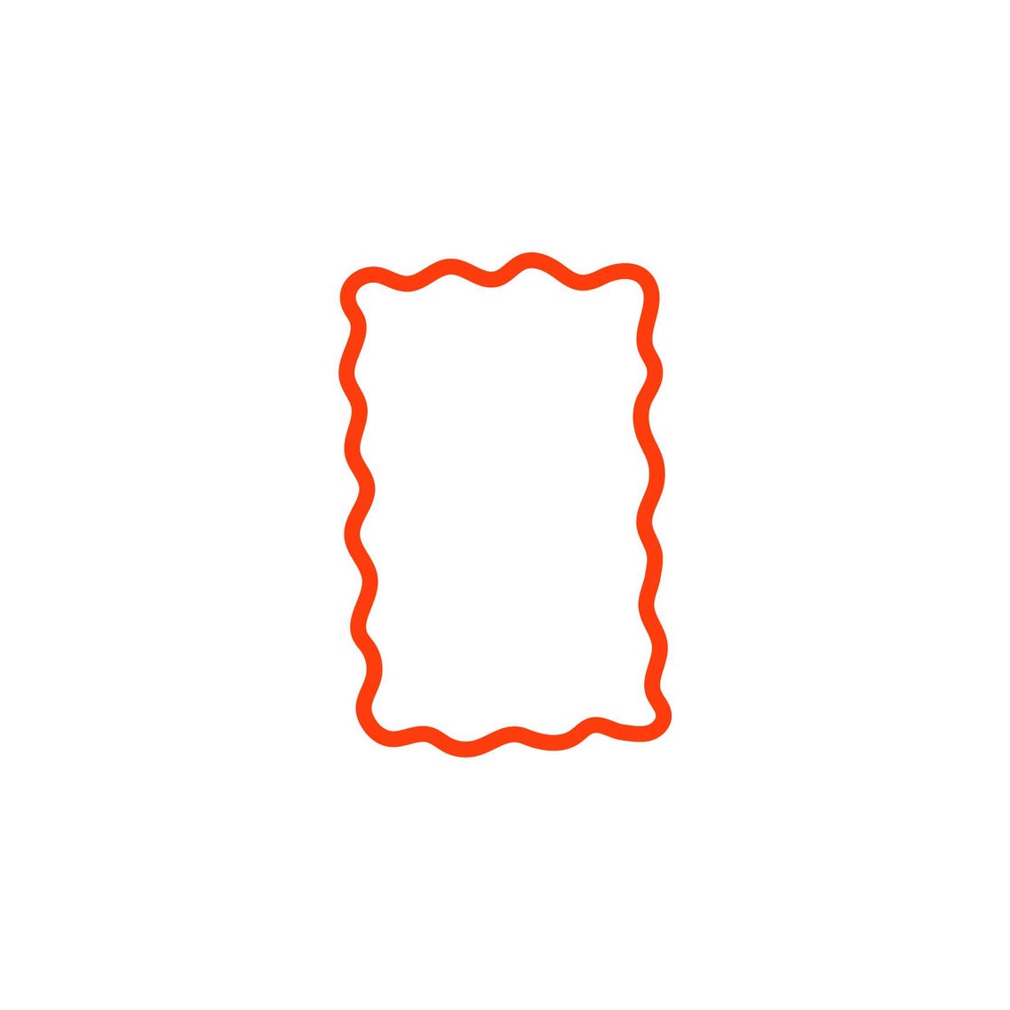 Wavy Border SVG: Frilly Outline, Invitation Design (digital Download ...