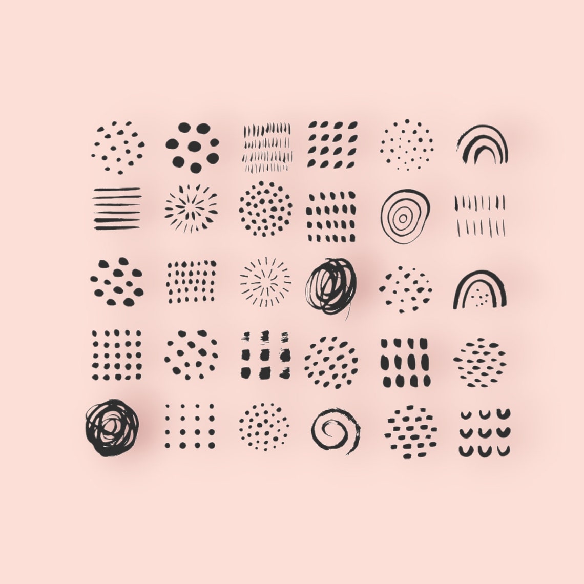 Patterns Dots Dashes Swirls SVG | Pattern SVG | Hand Drawn PNG | Swirly ...