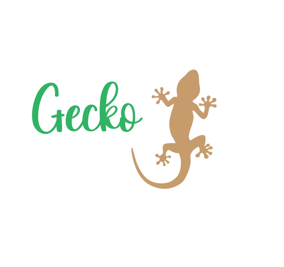 Gecko Template File Laser Cutting File Cricut File Silhouette File ...