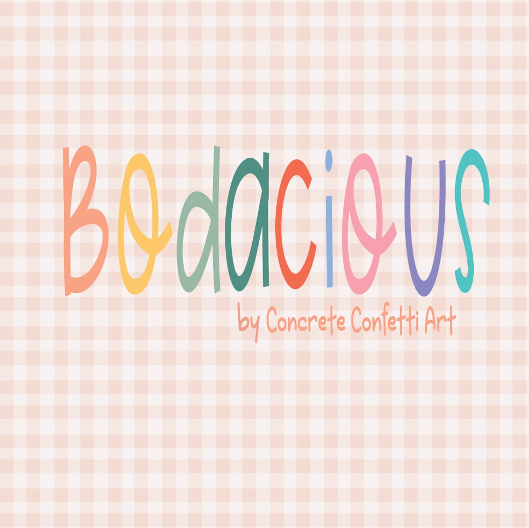 Bodacious Fun & Quirky Handwritten Font TF OTF Playful Procreate Fonts ...