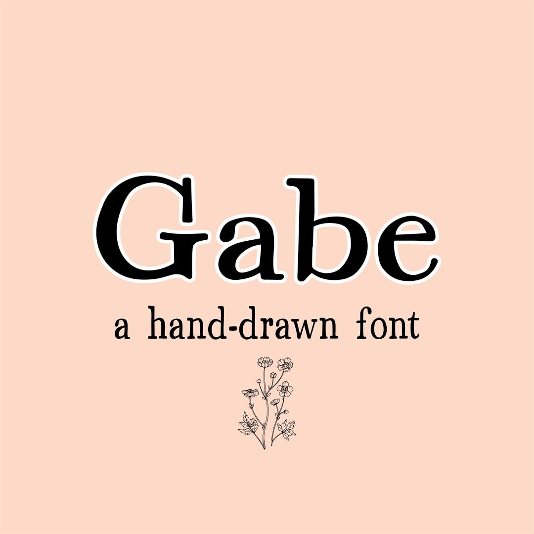 Gabe Classy Font Handwritten Font Playful Procreate Craft Fonts Fancy ...
