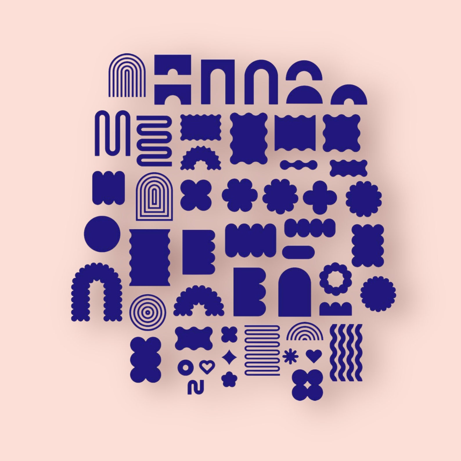 Arch & Frill Shapes SVG Clipart: Laser Cut Invitation Templates ...
