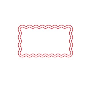 Wavy Border Outline: Hand Drawn Invitation Template (SVG, PNG, PDF) - Etsy