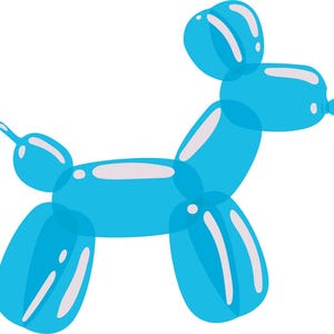 Balloon Animal Clip Art Template File High Quality Clipart File Laser ...