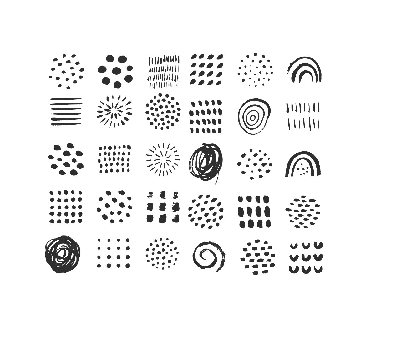 Patterns Dots Dashes Swirls SVG | Pattern SVG | Hand Drawn PNG | Swirly ...