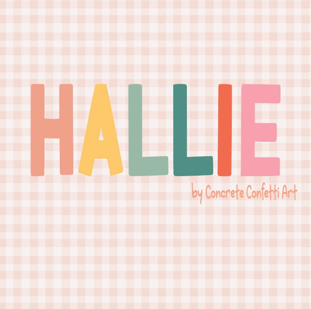 Hallie Fun & Quirky Handwritten Font TF OTF Playful Procreate Fonts ...