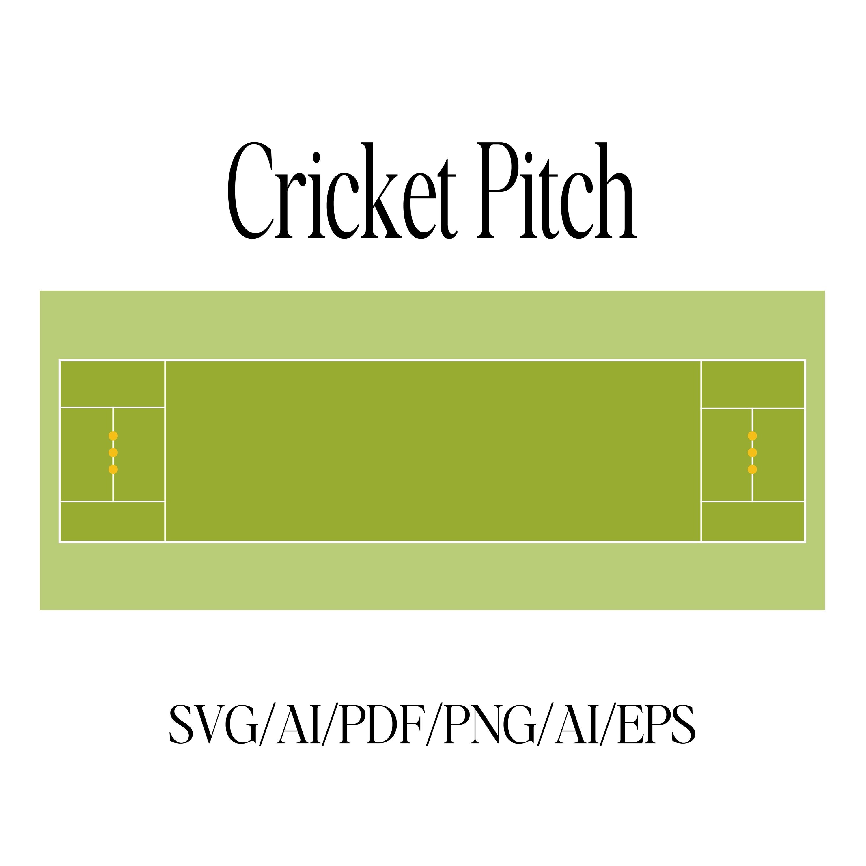Cricket Pitch SVG: Laser Cut File, Field Template (digital Download) - Etsy