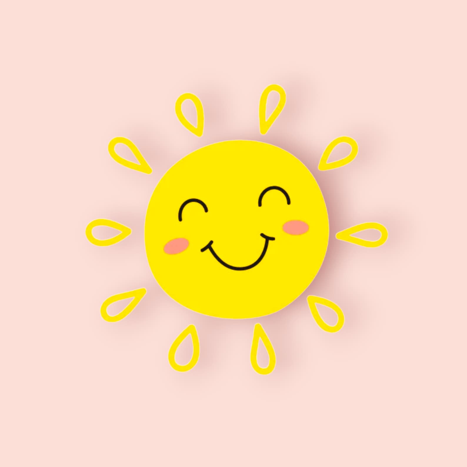Smiley Face Sun Clipart: SVG, Cricut, Laser Cut File (digital Download ...