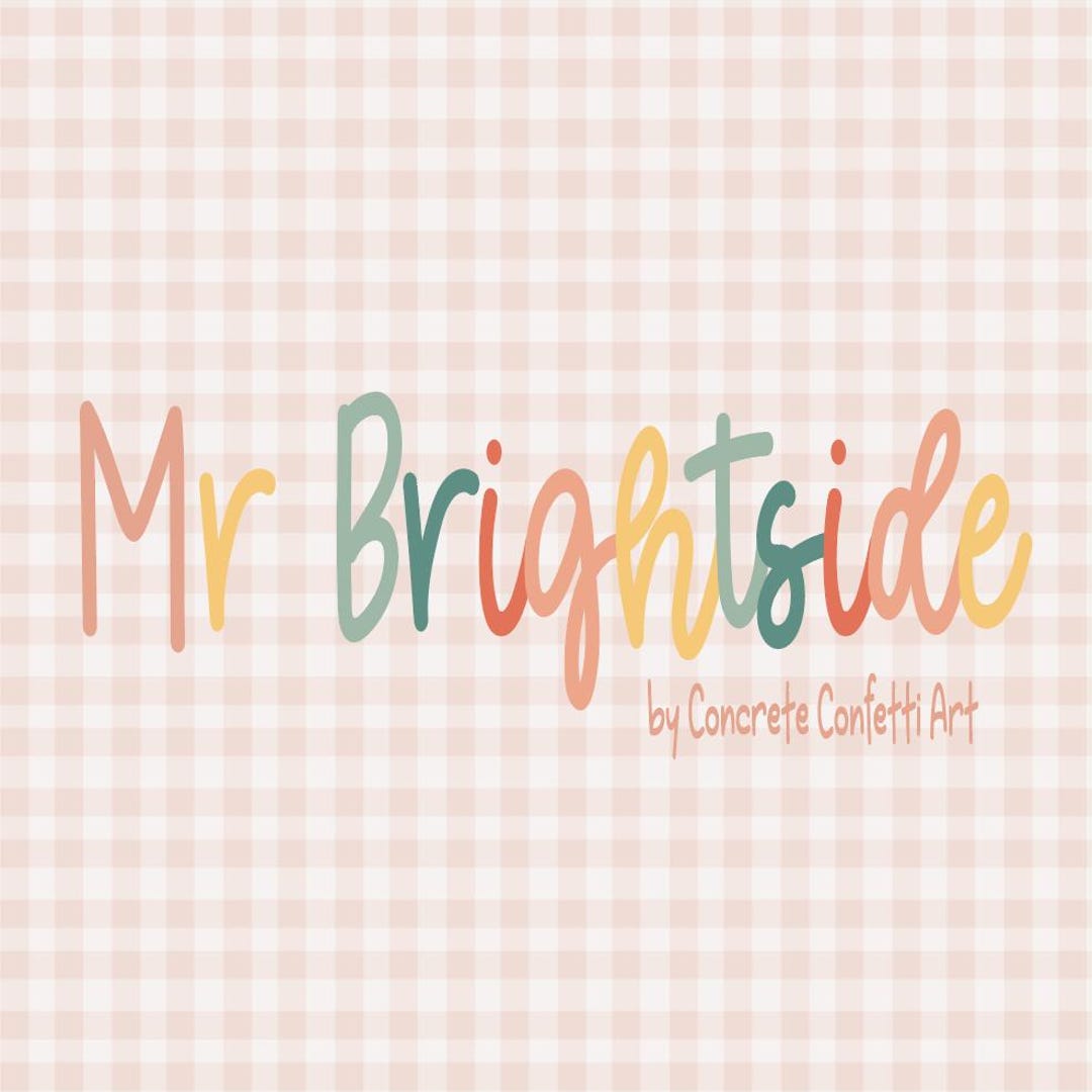 Mr Brightside Modern Calligraphy Handwritten Font TF OTF Procreate ...