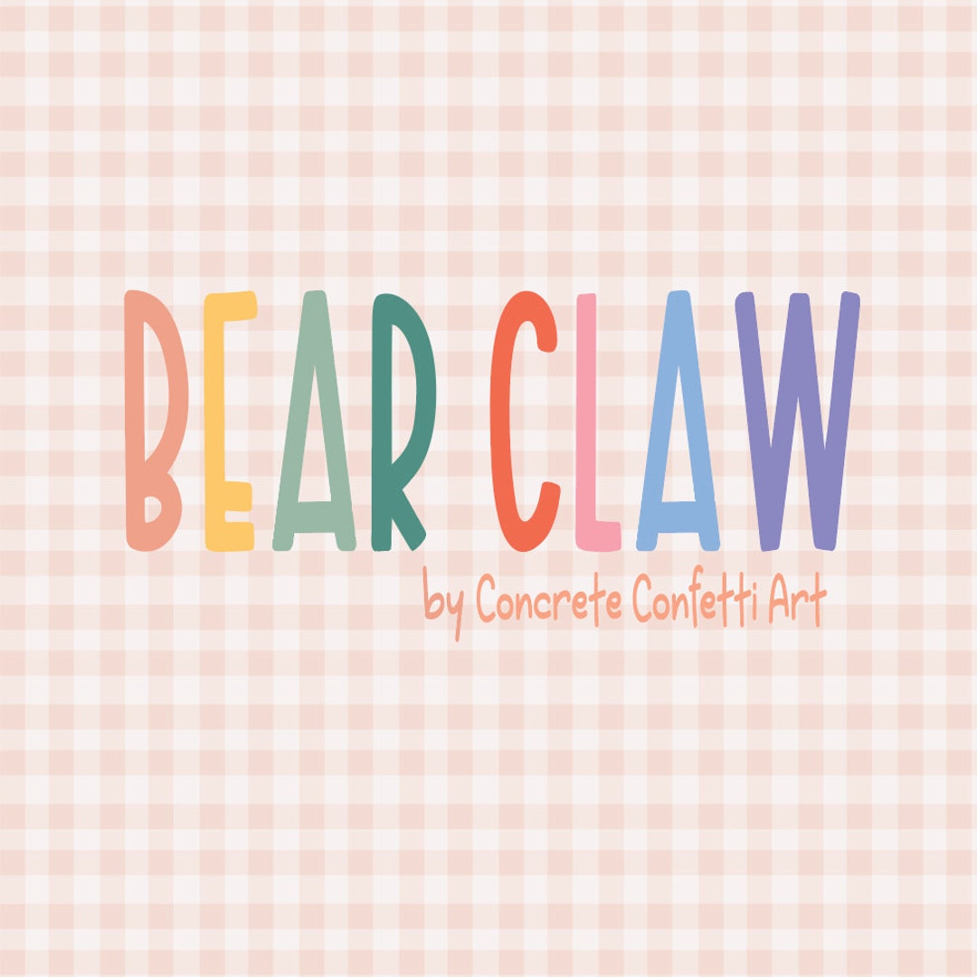 Bear Claw Fun & Quirky Handwritten Font TF OTF Playful Font Procreate ...