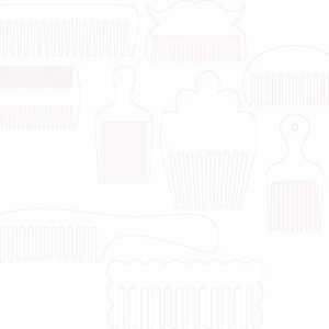 Combs Template File | High Quality Laser Cutting Comb SVG File | Cricut ...