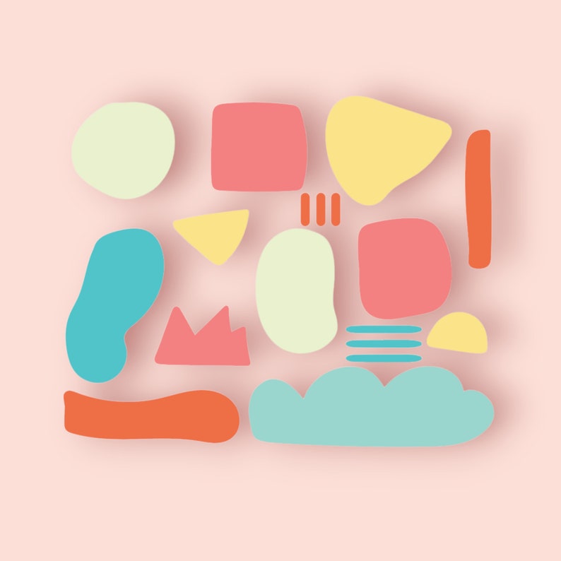Abstract Shapes Cipart SVG File | Laser Cutting Clip Art File | Cricut ...