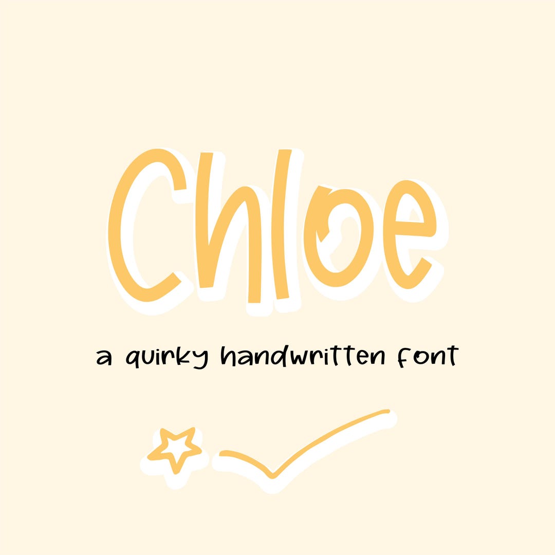 Chloe Fun & Quirky Handwritten Font TF OTF Playful Procreate Fonts ...