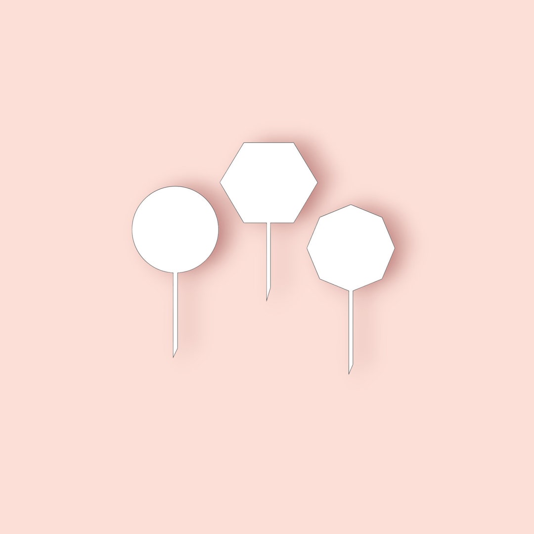 Simple Birthday Cake Topper | High Quality Cake Topper Template File ...