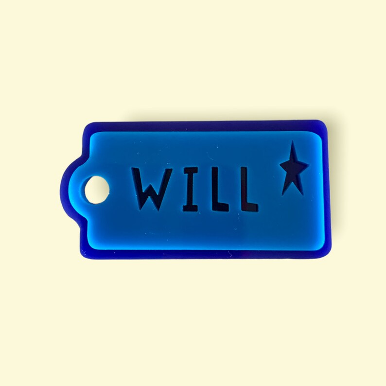 Bag Tag Template File Laser Cutting File Cricut File Silhouette File ...