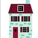 Simple Houses Clipart Template File | Cricut File | Clip Art | SVG File ...
