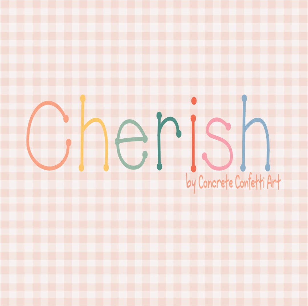 Cherish Fun & Quirky Handwritten Font TF OTF Playful Procreate Fonts ...
