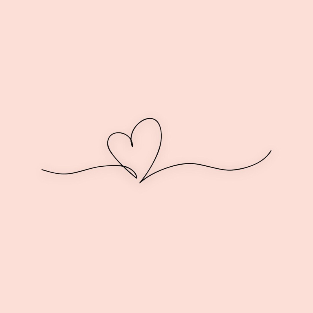 Line Heart SVG Clip Art | High Quality Hand Drawn Template Bundle PNG ...