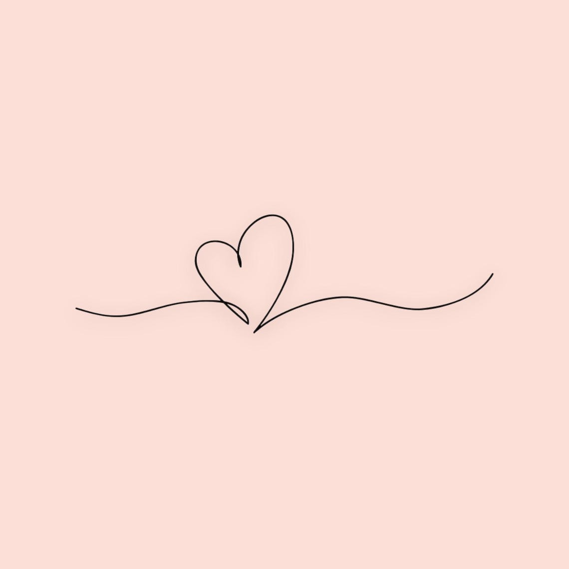 Line Heart SVG Clip Art | High Quality Hand Drawn Template Bundle PNG ...