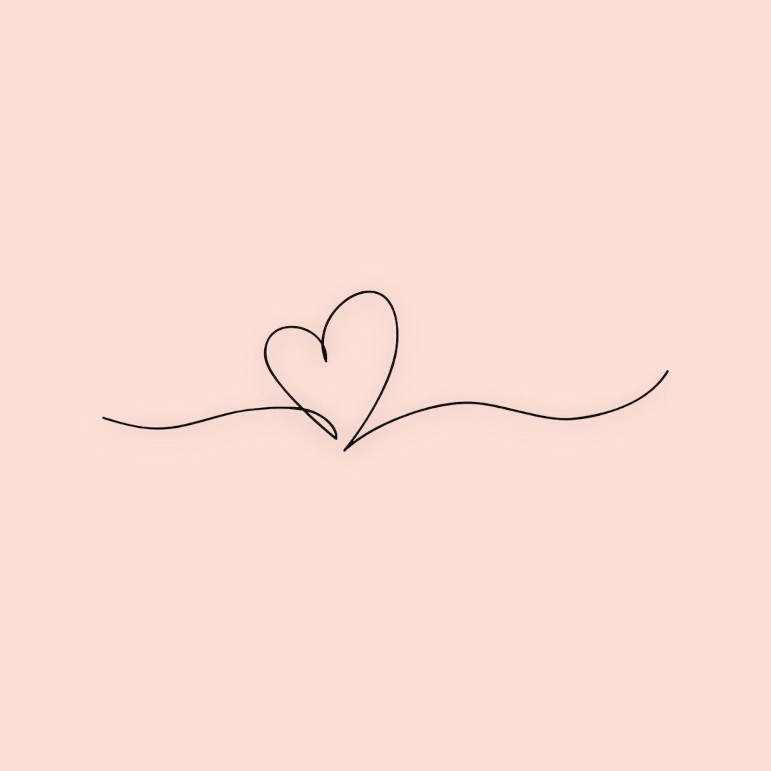 Line Heart SVG Clip Art | High Quality Hand Drawn Template Bundle PNG ...