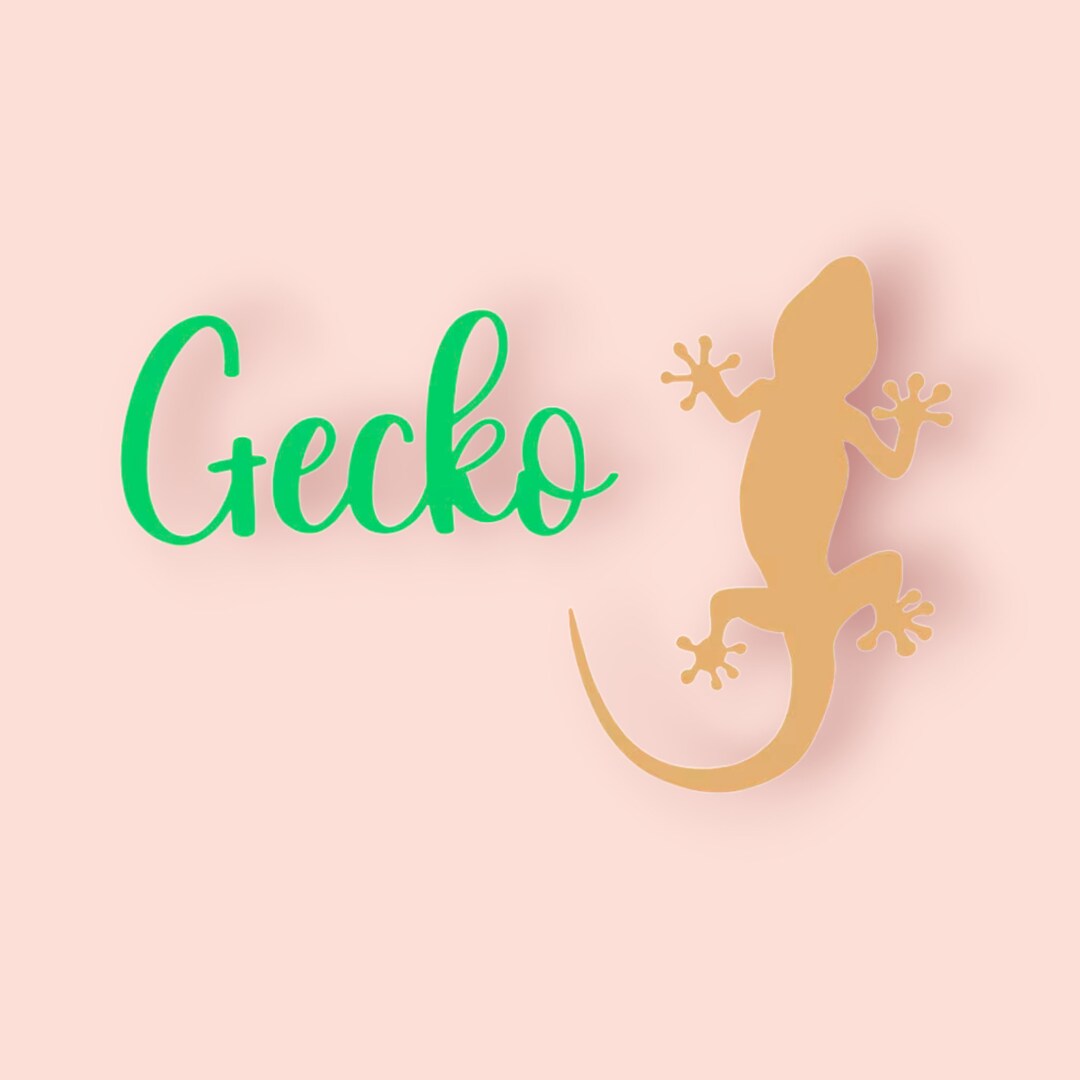 Gecko Template File | High Quality Laser Cutting File | Cricut File ...