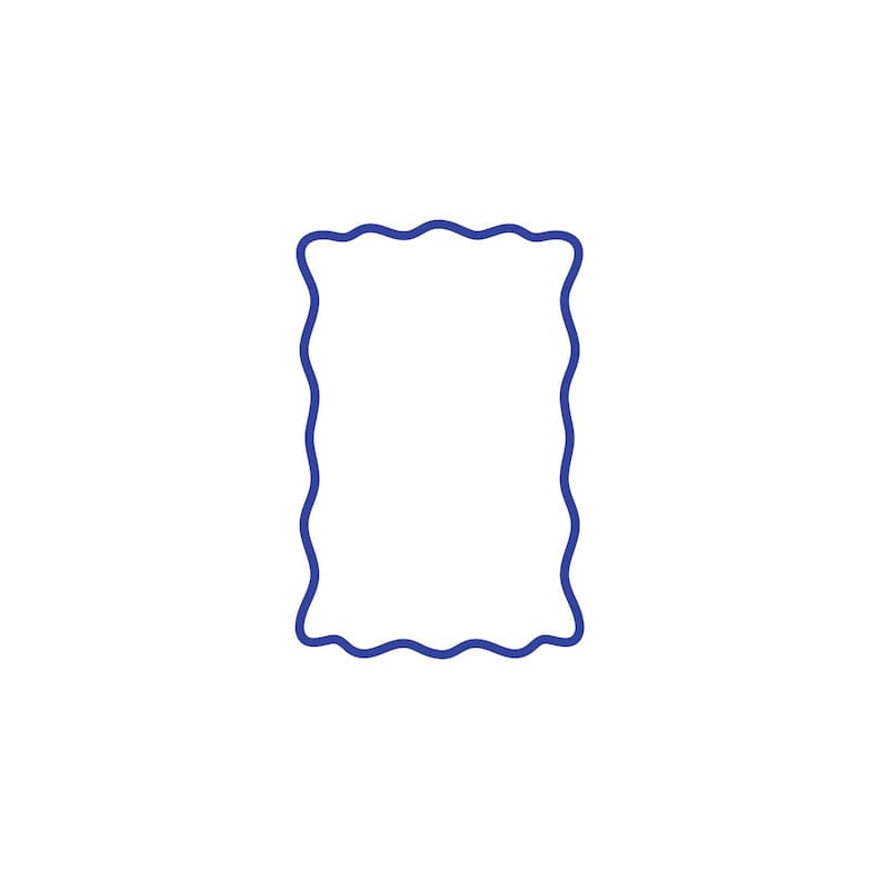 Wavy Border SVG: Frilly Outline, Invitation Design (digital Download ...