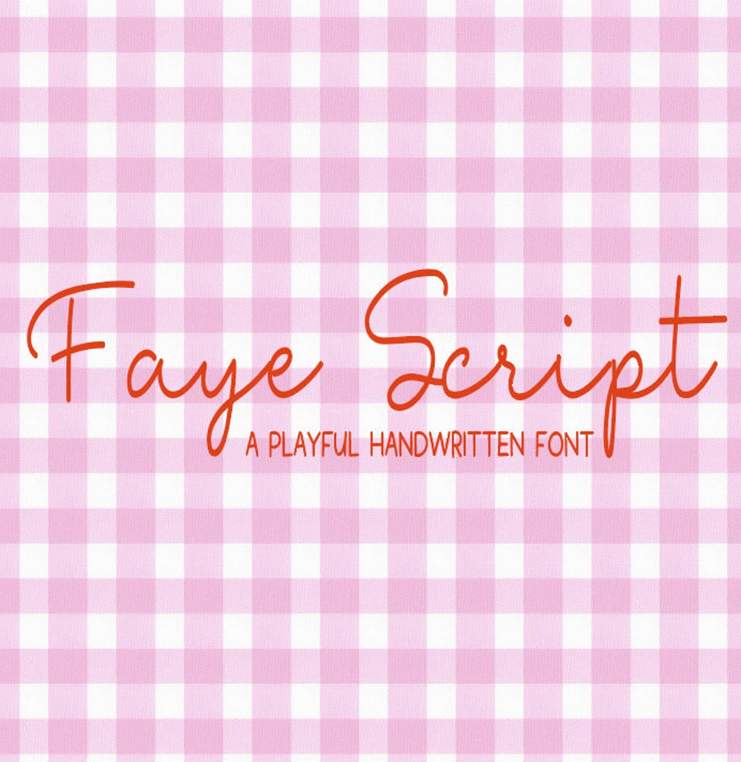 Faye Modern Calligraphy Handwritten Font TF OTF Procreate Fonts Craft ...