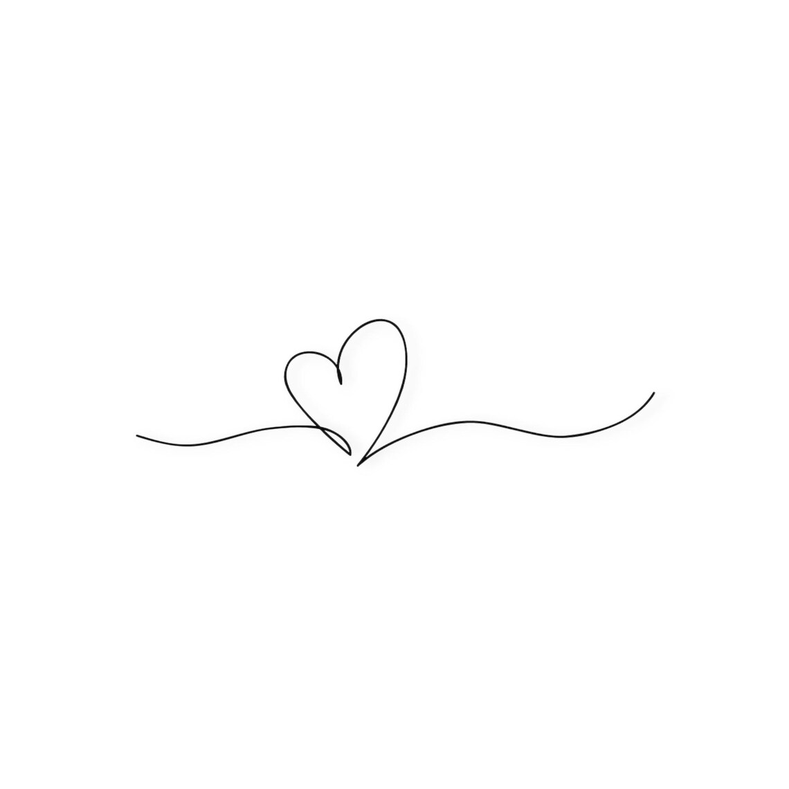 Line Heart SVG Clip Art | High Quality Hand Drawn Template Bundle PNG ...
