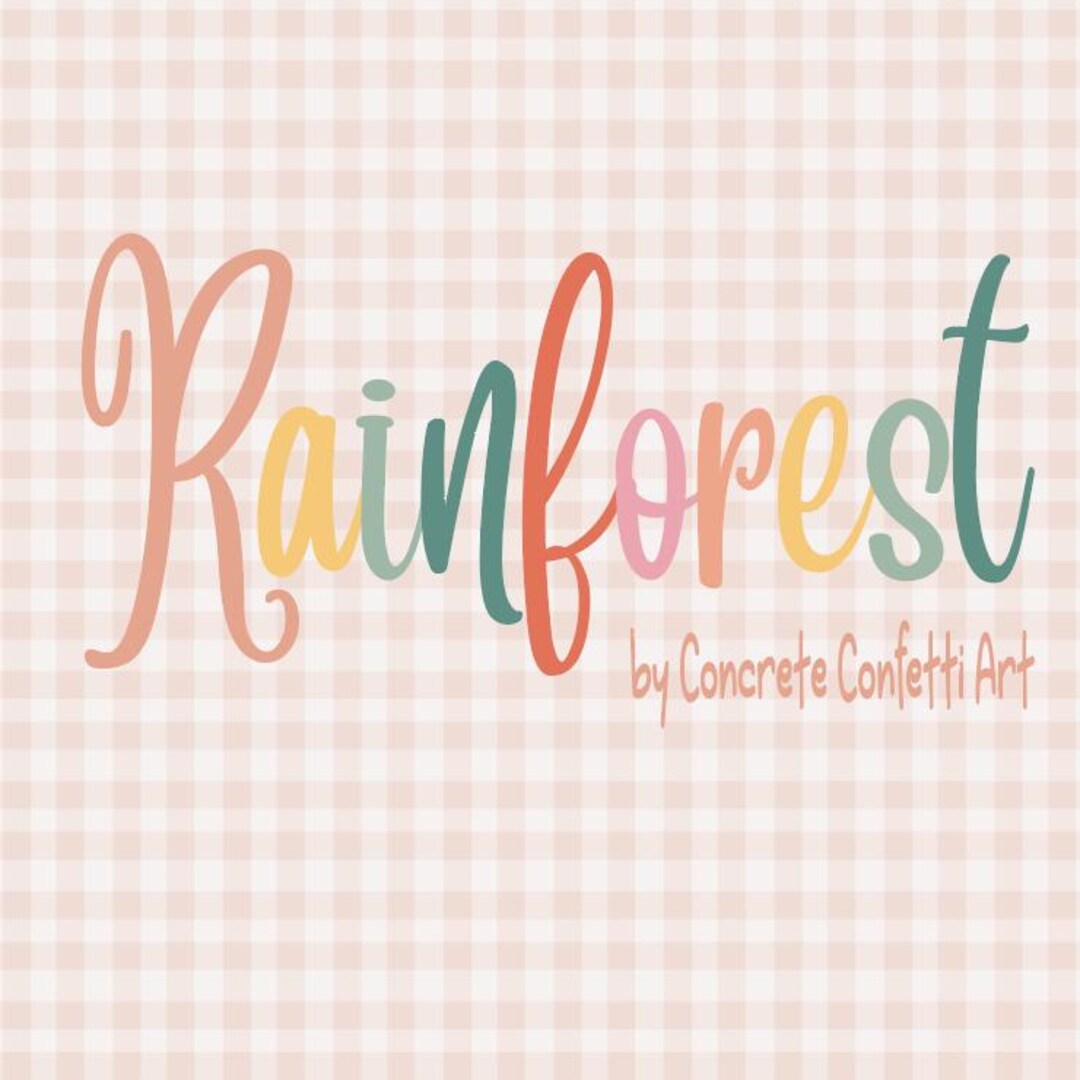 The Rainforest Modern Calligraphy Handwritten Font TF OTF Procreate ...