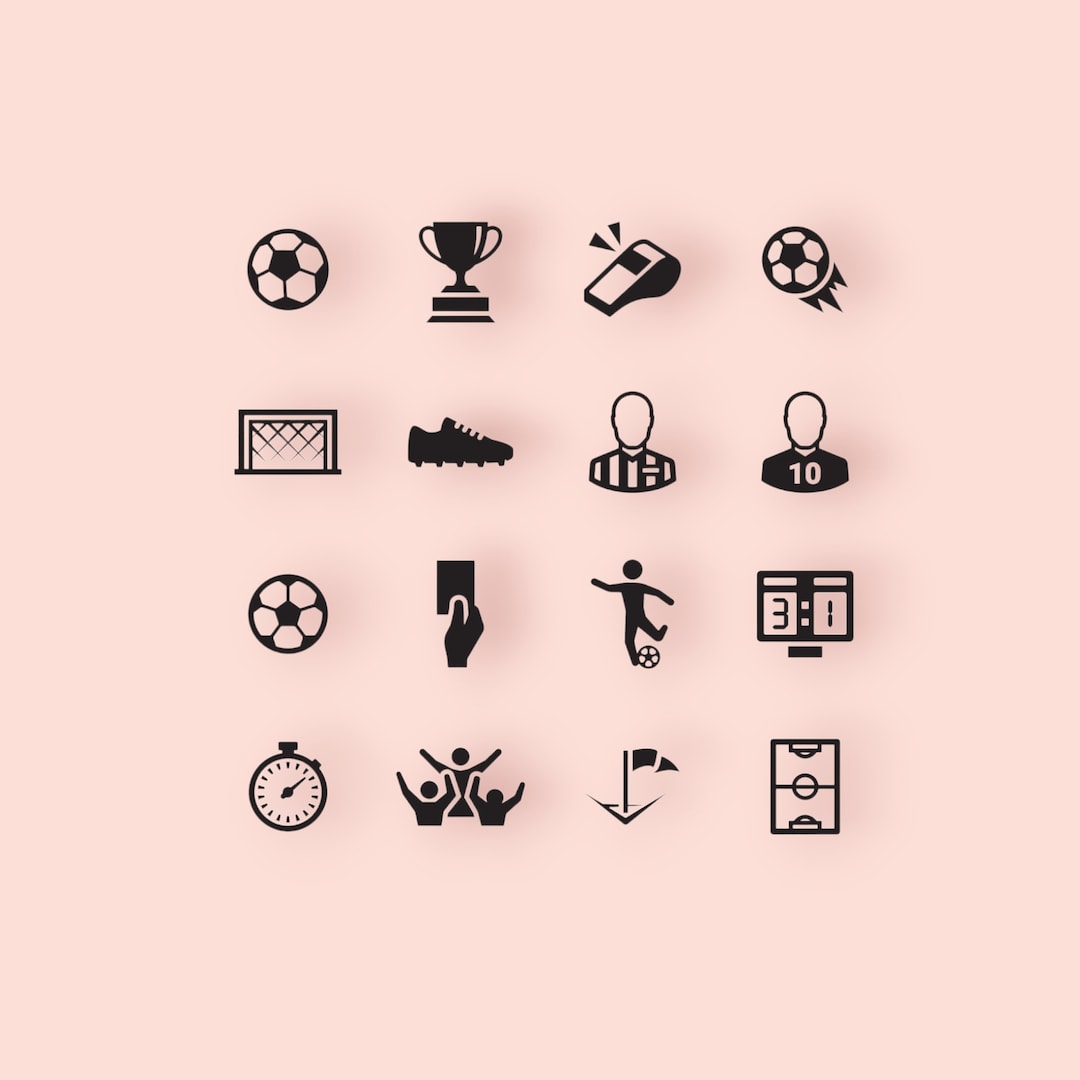 Soccer Symbols Clipart SVG | High Quality Football Laser Cutting File ...