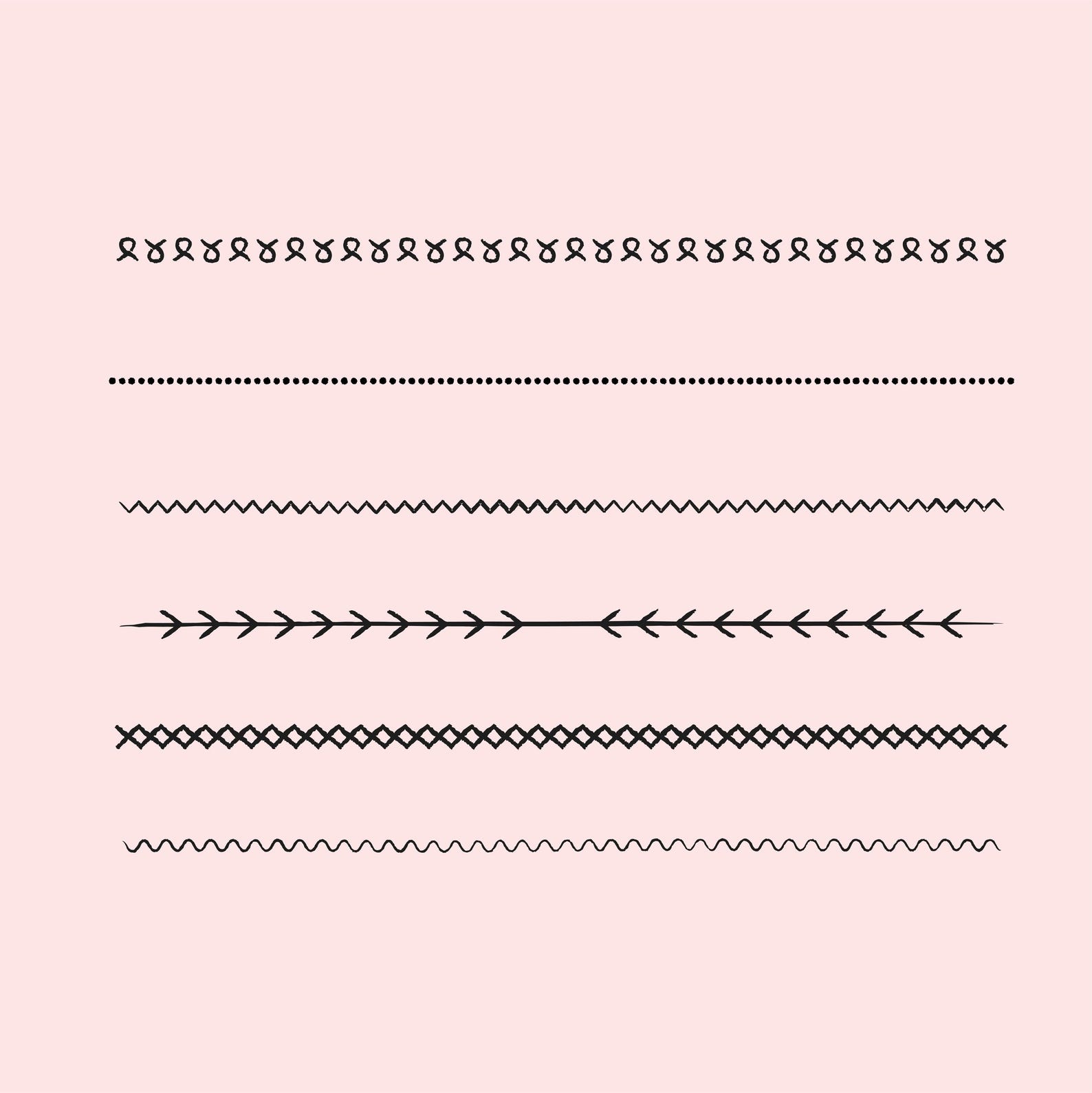 Hand-drawn Borders | Simple Template, Invitation, SVG, PNG (digital ...