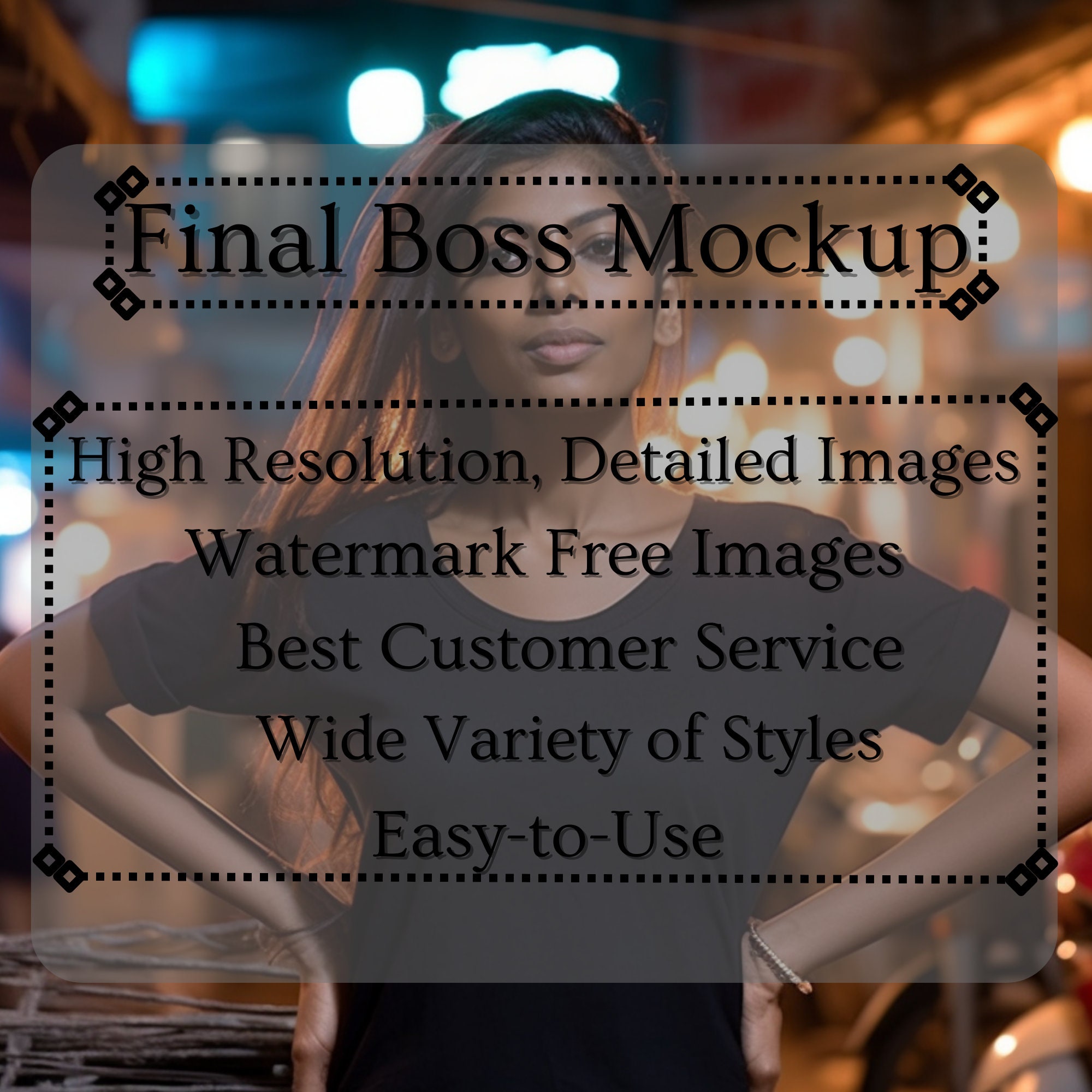 White Bella Canvas 3001 Plus Size Model Mockup African American Female ...