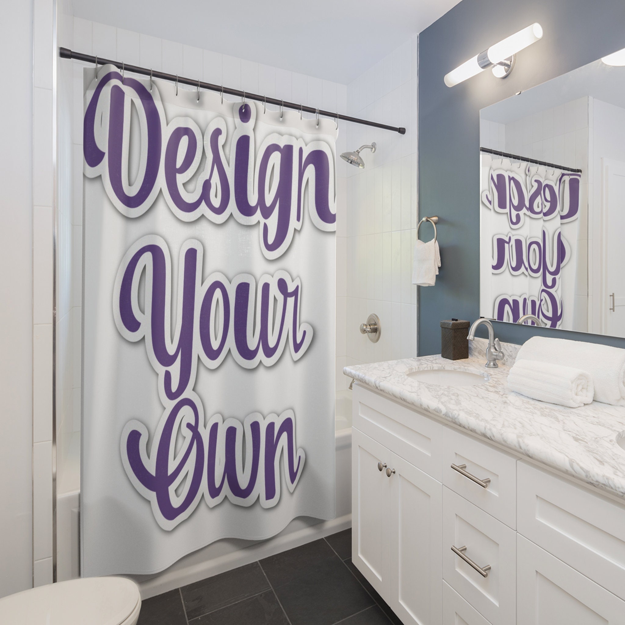 Custom Shower Curtains, Custom Photo Print Shower Curtain Personalized ...